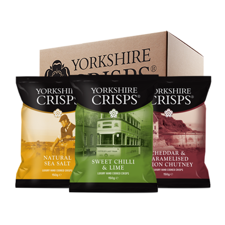 12 x 150g Bags - Yorkshire Crisps